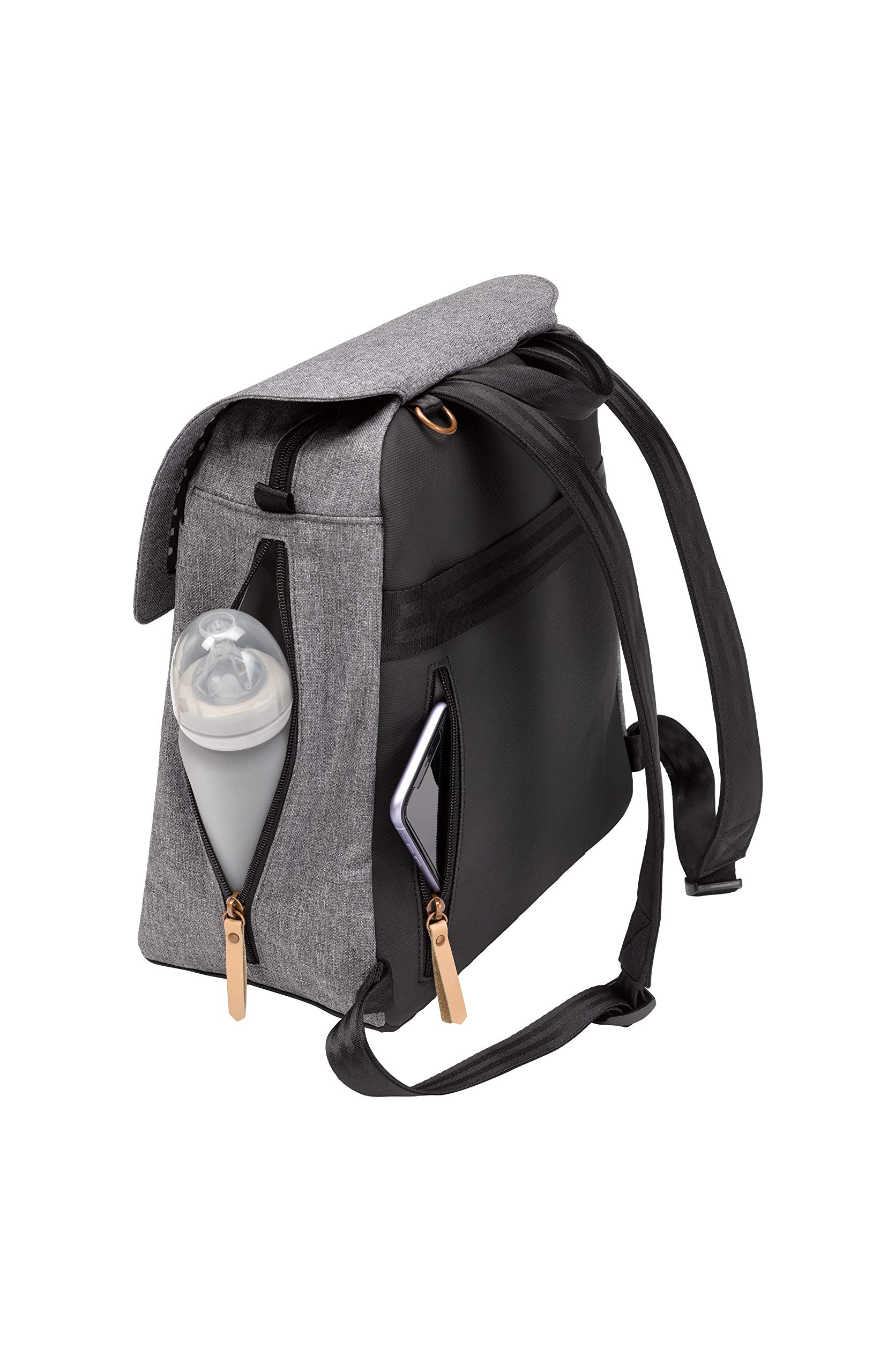 Petunia Pickle Bottom Meta Backpack & Inter-Mix Deluxe Kit Bundle | Diaper Bag Backpack for Parents | Stylish Bag and Organizer | Comfortable, Spacious, and Sleek Backpack for On the Go Moms