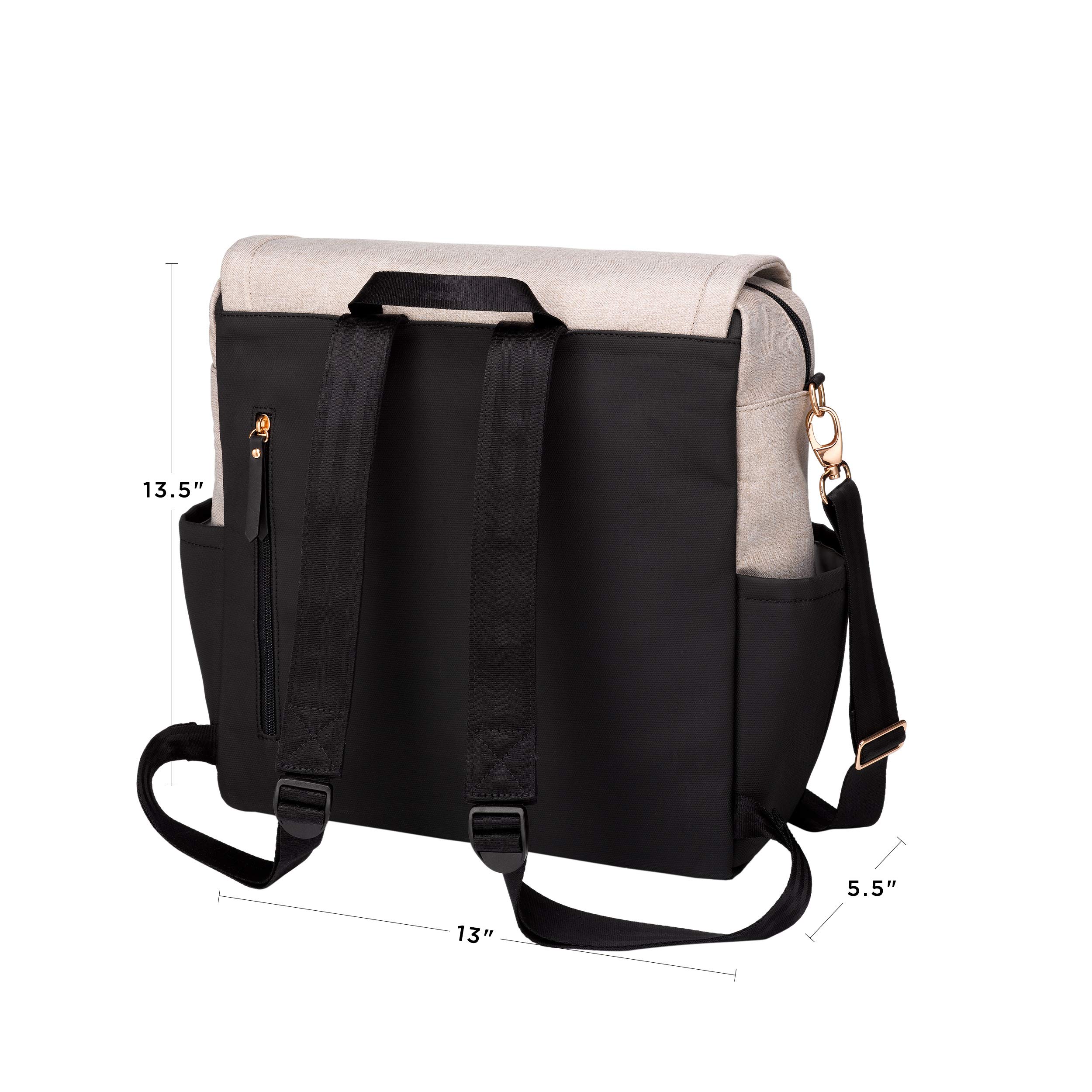 Petunia Pickle Bottom Boxy Diaper Bag Backpack & Oh My Heart Stroller Hook Bundle | Diaper Bag Backpack for Parent's | For Strollers or Shipping Carts