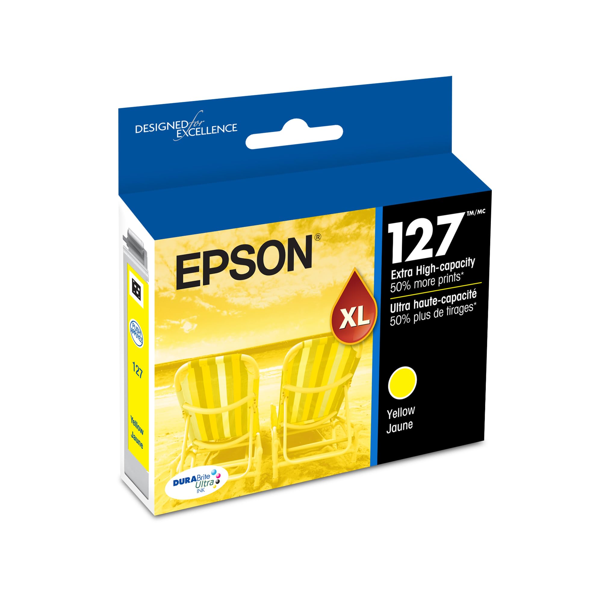 Epson DURABrite Ultra 127 Extra High-capacity Inkjet Cartridge Yellow T127420-S