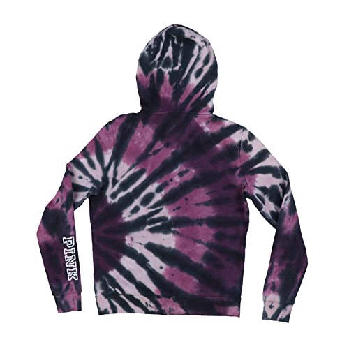 Victoria's Secret Sweatshirt Perfect Full Zip (M, Purple Tie Dye)