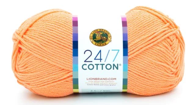 Lion Brand Yarn - 24/7 Cotton - 6 Skein Assortment (Mix 9)