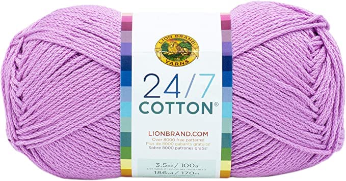 Lion Brand Yarn - 24/7 Cotton - 6 Skein Assortment (Mix 9)