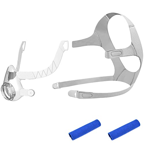 Replacement Frame Kit for Airfit F20, Include 1PCS Frame & 1PCS Headgear for Air Fit F20 & 1Pair Clips & 2PCS Strap Covers(No Elbow), Great Value Supplies by Medihealer