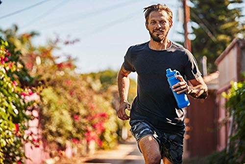 Takeya Actives Insulated Stainless Steel Water Bottle with Spout Lid, 24 Ounce, Cobalt