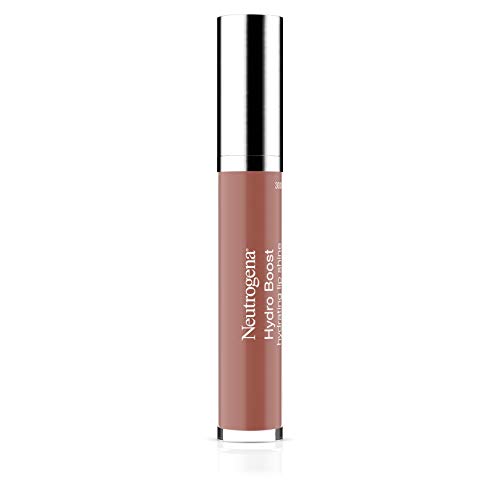Neutrogena Hydro Boost Moisturizing Lip Gloss, Hydrating Non-Stick and Non-Drying Luminous Tinted Lip Shine with Hyaluronic Acid to Soften and Condition Lips, 27 Almond Nude Color, 0.10 oz