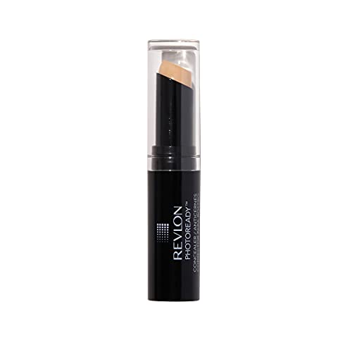 Concealer Stick by Revlon, PhotoReady Face Makeup for All Skin Types, Longwear Medium- Full Coverage with Creamy Finish, Lightweight Formula, 002 Light, 0.11 Oz