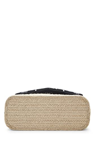 Yves Saint Laurent, Pre-Loved Black Bandana Canvas Loulou Toy, Black
