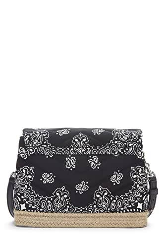 Yves Saint Laurent, Pre-Loved Black Bandana Canvas Loulou Toy, Black