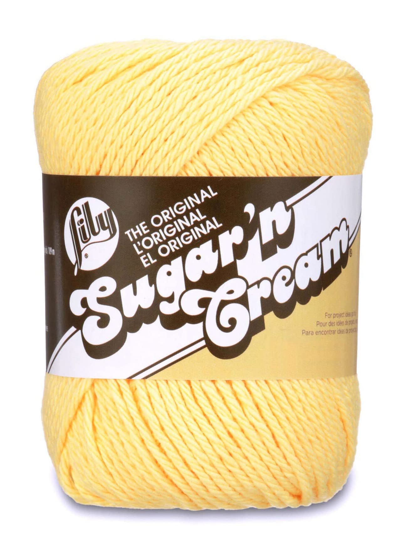 Lily Sugar 'n Cream Yarn - 100% Cotton - Assortment (Daffodil)