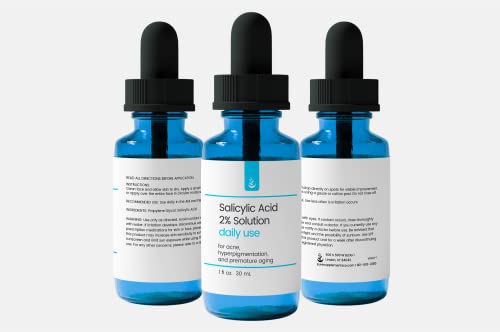 Pure Original Ingredients Salicylic Acid 2% Solution (30 mL) by Pure, Treats Acne, Hyper-pigmentation, & Premature Aging, Daily Use Facial Serum