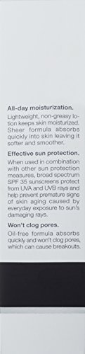 Neutrogena Oil-Free Daily Long Lasting Facial Moisturizer & Neck Cream with SPF 35 Sunscreen & Glycerin, Non-Greasy, Oil-Free & Non-Comedogenic Face Moisturizer, 2.5 fl. oz