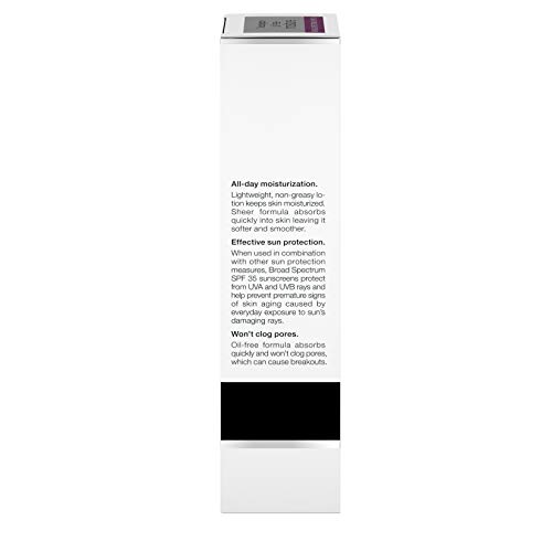 Neutrogena Oil-Free Daily Long Lasting Facial Moisturizer & Neck Cream with SPF 35 Sunscreen & Glycerin, Non-Greasy, Oil-Free & Non-Comedogenic Face Moisturizer, 2.5 fl. oz