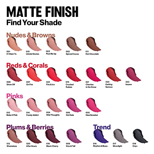 REVLON Super Lustrous The Luscious Mattes Lipstick, in Mauve, 003 Pick Me Up, 0.15 oz