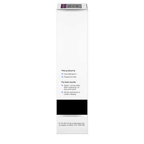 Neutrogena Oil-Free Daily Long Lasting Facial Moisturizer & Neck Cream with SPF 35 Sunscreen & Glycerin, Non-Greasy, Oil-Free & Non-Comedogenic Face Moisturizer, 2.5 fl. oz