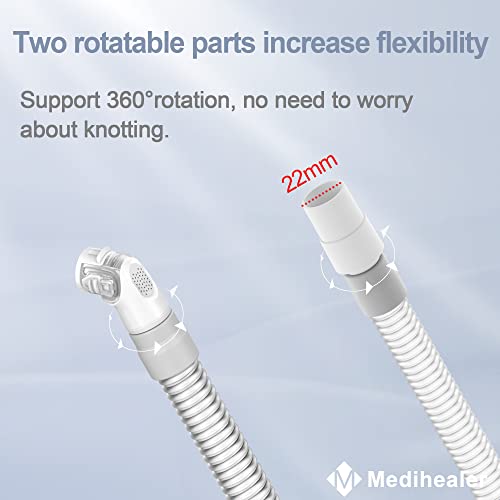 2 Packs Replacement Tube for N20, 2 Packs Replacement Short Tube Compatible with N20, Avoid Leakage and Reduce Noise,Great Value Supplies by Medihealer.