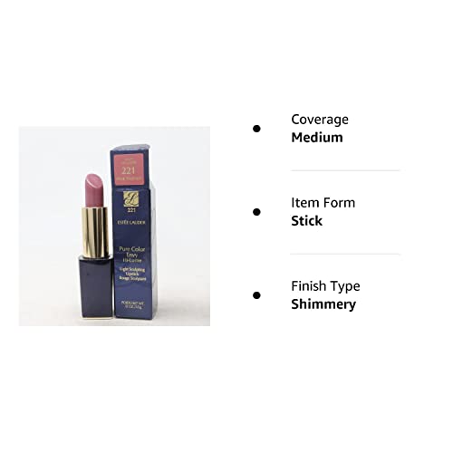 Estee Lauder Pure Color Envy Hi-Lustre Light Sculpting Lipstick, 0.12 oz. / 3.5 g •• (Pink Parfait 221)