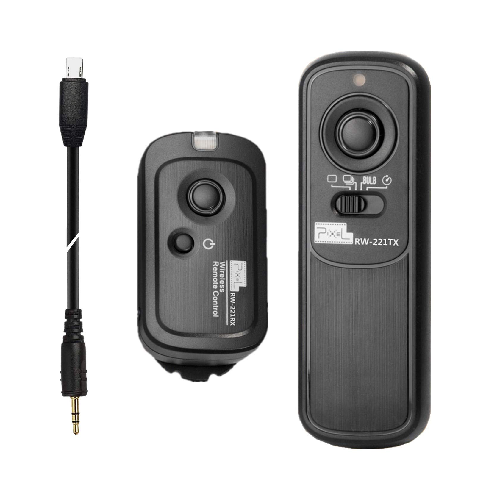 Pixel 2.4GHz Digital Wireless Remote Control S2 Remote Shutter Release for Sony A58 A68 A1 A9 A7 A7II A7R A7RII A7S A5000 A5100 A6000 A6300 A6400 A6500 A6600 RX100II HX300 HX400 HX400V HX50V HX90 RX10