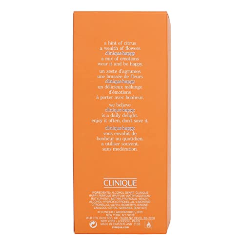 Clinique Happy Eau de Parfum Spray for Women, 3.4 Fluid Ounce