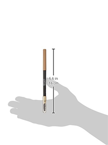 Eyebrow Pencil by Revlon, Colorstay Eye Makeup with Eyebrow Spoolie, Waterproof, Longwearing Angled Precision Tip, 205 Blonde, 0.01 Oz