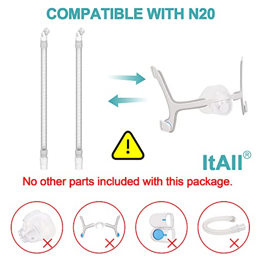 2PCS ItAll Hose Supplies Compatible with N20, Replacement Short Tube Assembly Compatible with N20, Package Included 2PCS Short Tube,2PCS Elbow & 2PCS Swivel