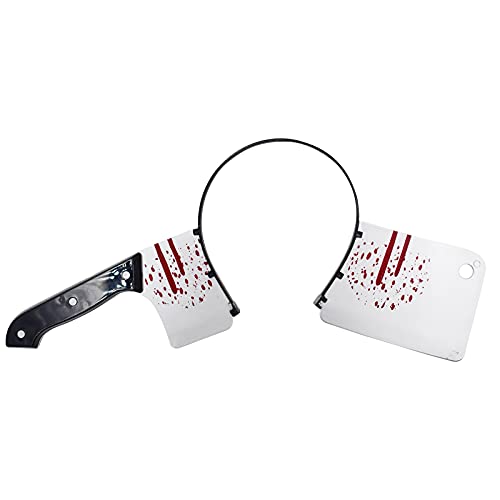 LaZimnInc Halloween Headband Decorations Halloween Cleaver Headdress Festival Headpiece Cosplay