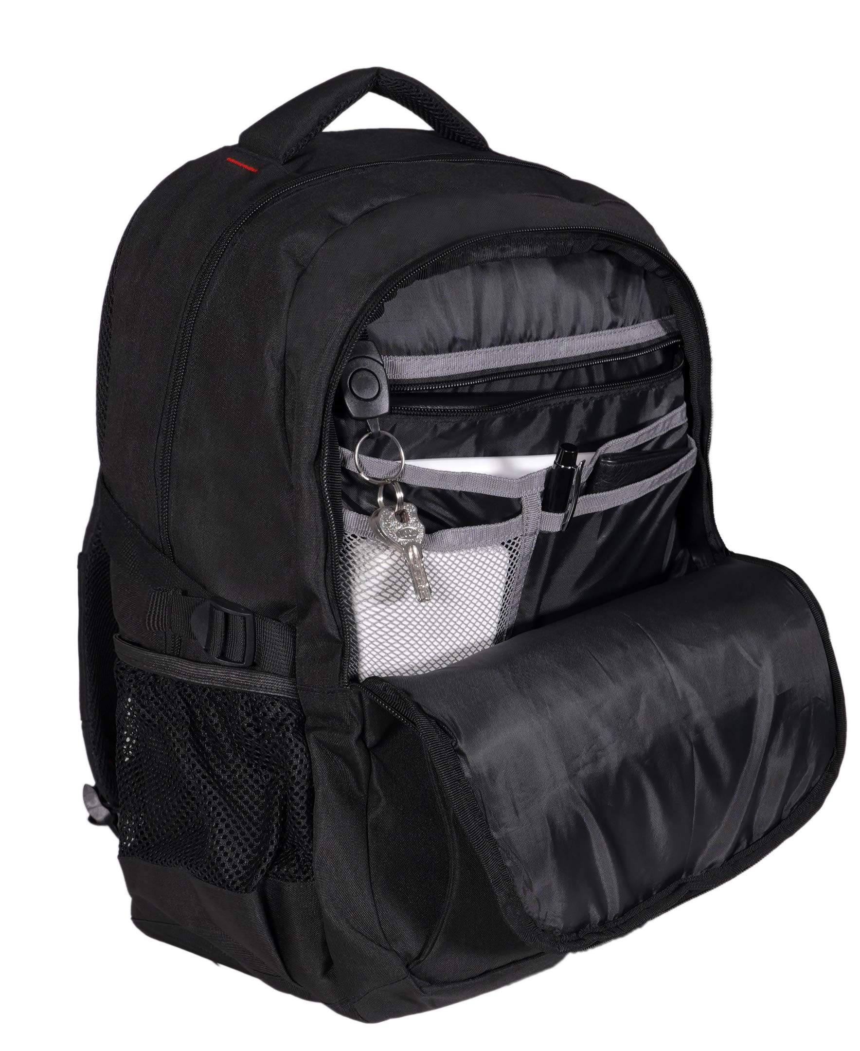 Rockland Business Pro USB Laptop Backpack, Black, Large
