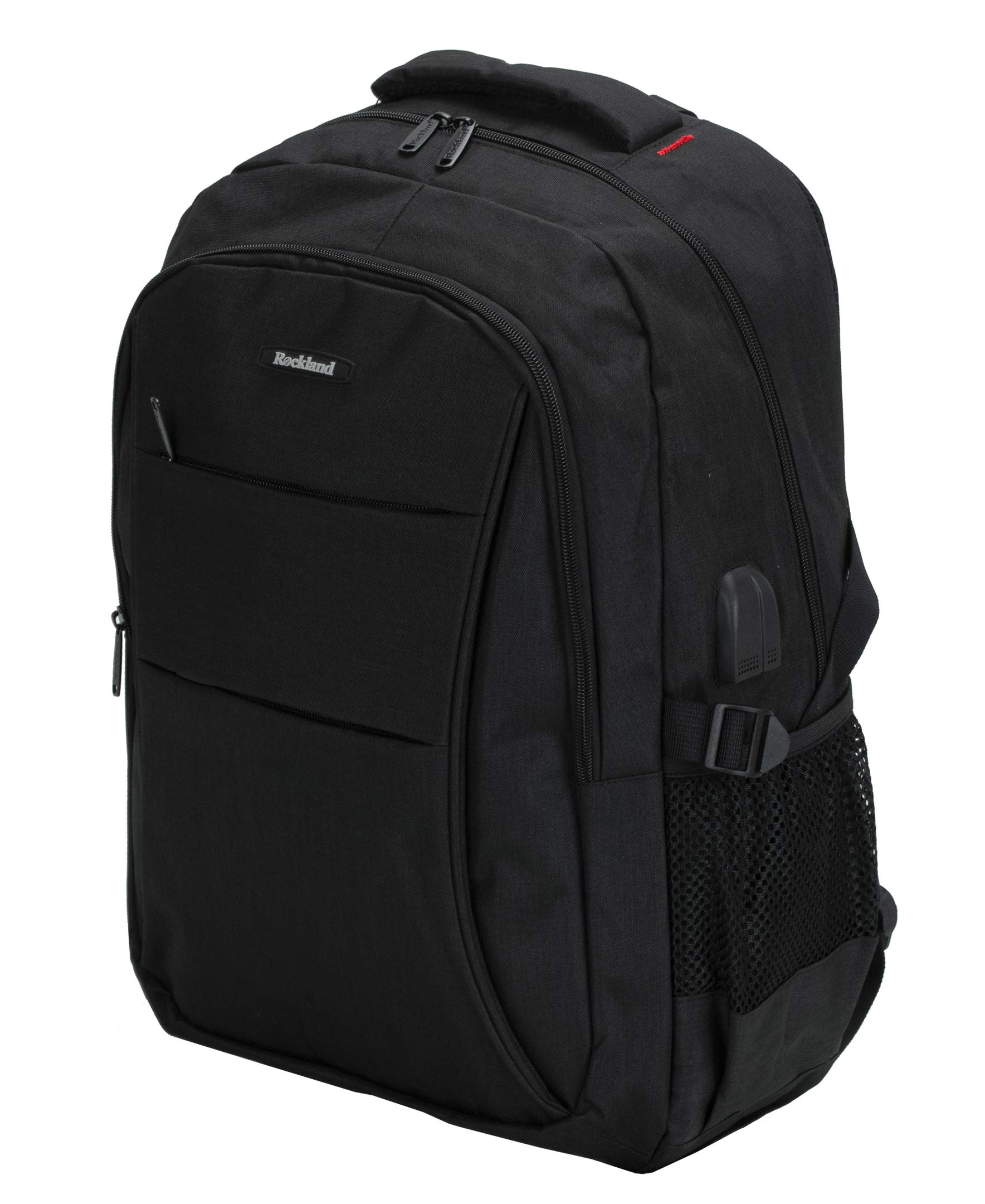 Rockland Business Pro USB Laptop Backpack, Black, Large