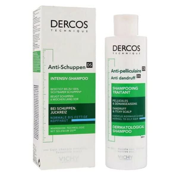 Lom-style VIchy DERCOS Anti-Dandruff DS Shampoo for Normal to Oily Hair 200ml, 6.76oz (4276-4607-4449) Model (12705-18549)