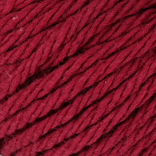 Lily Sugar 'N Cream The Original Solid Yarn, 2.5oz, Medium 4 Gauge, 100% Cotton - Wine - Machine Wash & Dry