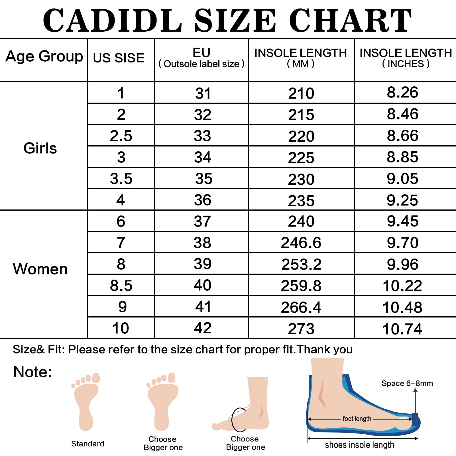 CADIDL Cheer Shoes Women White Cheerleading Shoes for Girls & Youth 6 (M) US
