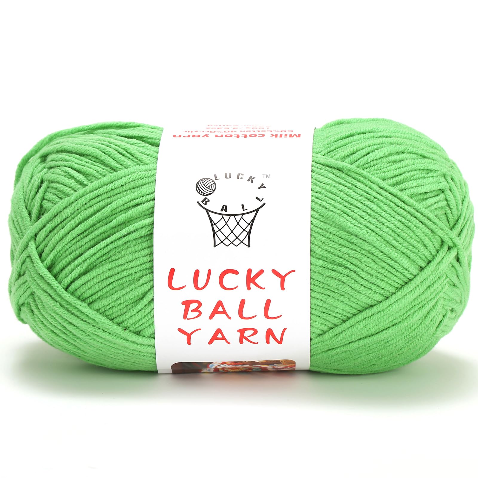 Milk Cotton Yarn,100g Yarn for Crochet,Amigurumi Yarn,Crochet Yarn for Crocheting,Cotton Yarn,Soft Yarn for Sweater,Hat,Socks,Baby Blankets(Emerald Green)