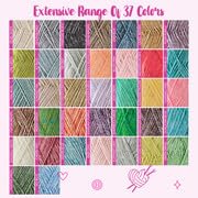 Cotton to The Core Cotton Yarn for Crocheting, 12 Skeins, 1704Yds/600G, Free Patterns - Soft Baby Yarn for Knitting - 3 DK Light Worsted Weight - Neutral Pack