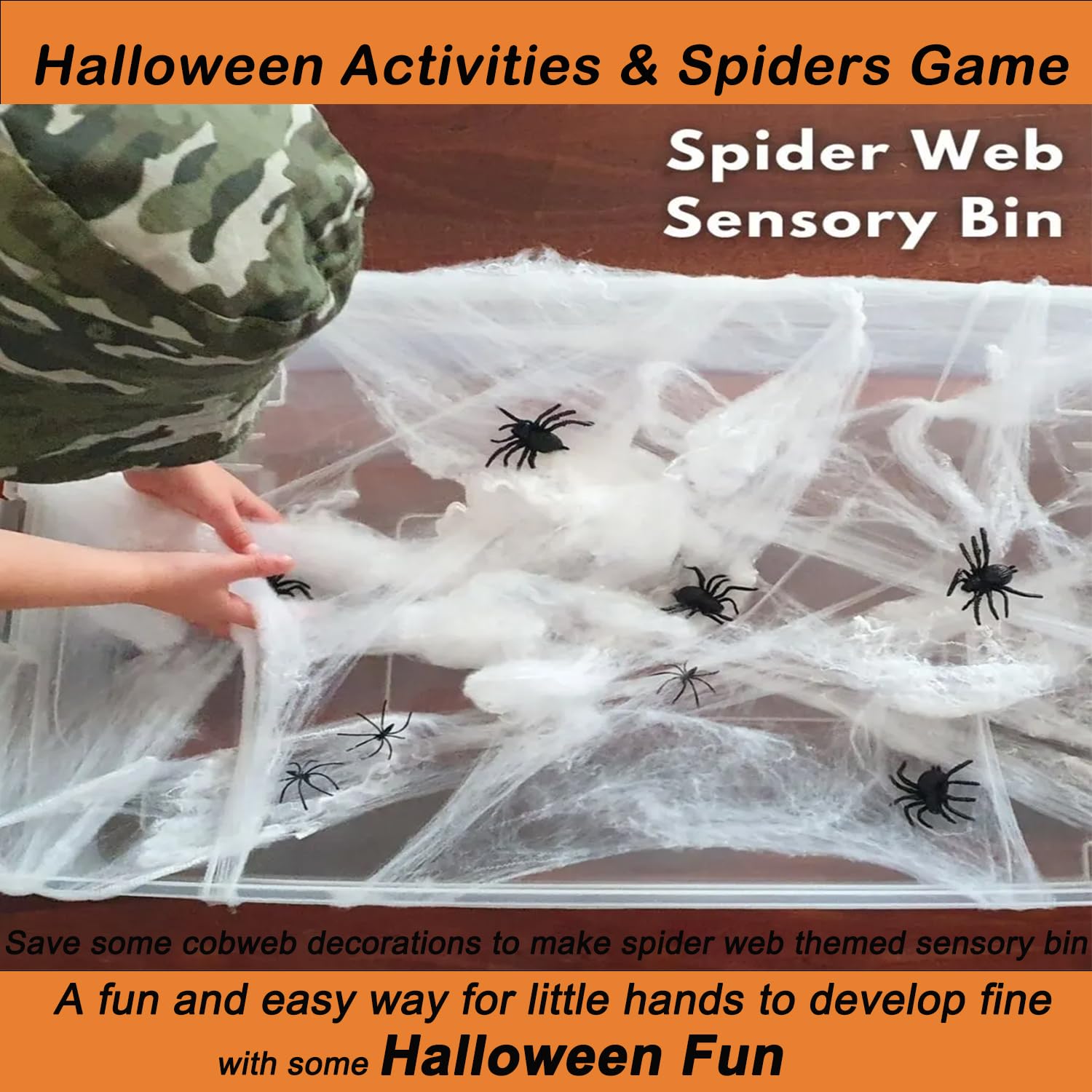 KIWILEPI 300sqft Spider Webs Halloween Decorations,Stretchy Spider Web Cobwebs with 10 Glow Fake Spider 10 Creepy Black Spiders White Webbing Outdoor Indoor Haunted House Spooky Party Décor