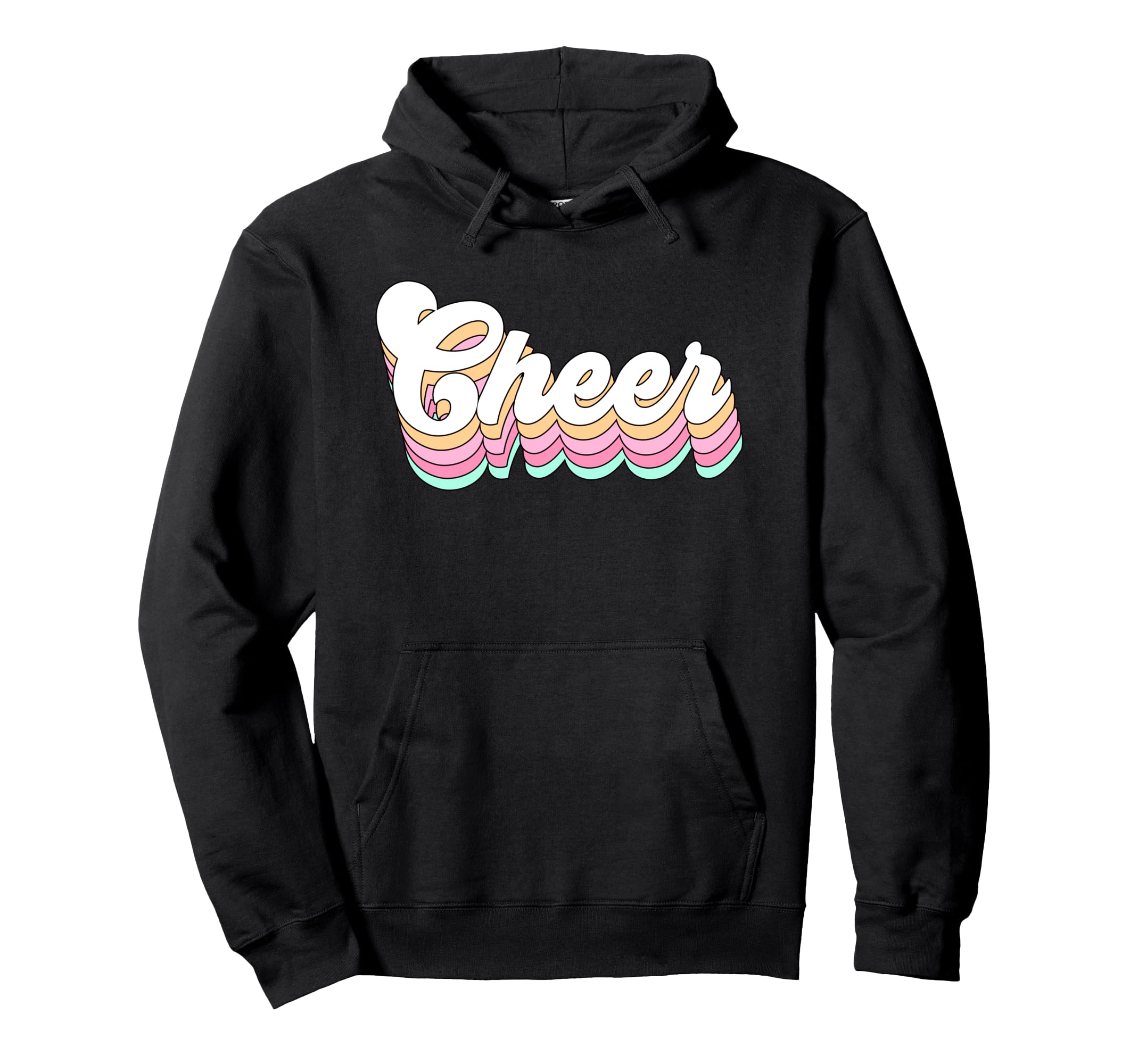 Retro Cheer Pastel Cheerleader Women Teen Girls Aesthetic Pullover Hoodie