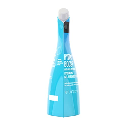 Neutrogena Hydro Boost Lightweight Hydrating Facial Cleansing Gel, Gentle Face Wash & Makeup Remover with Hyaluronic Acid, Hypoallergenic & Non Comedogenic, Refill Pouch, 16 fl. oz