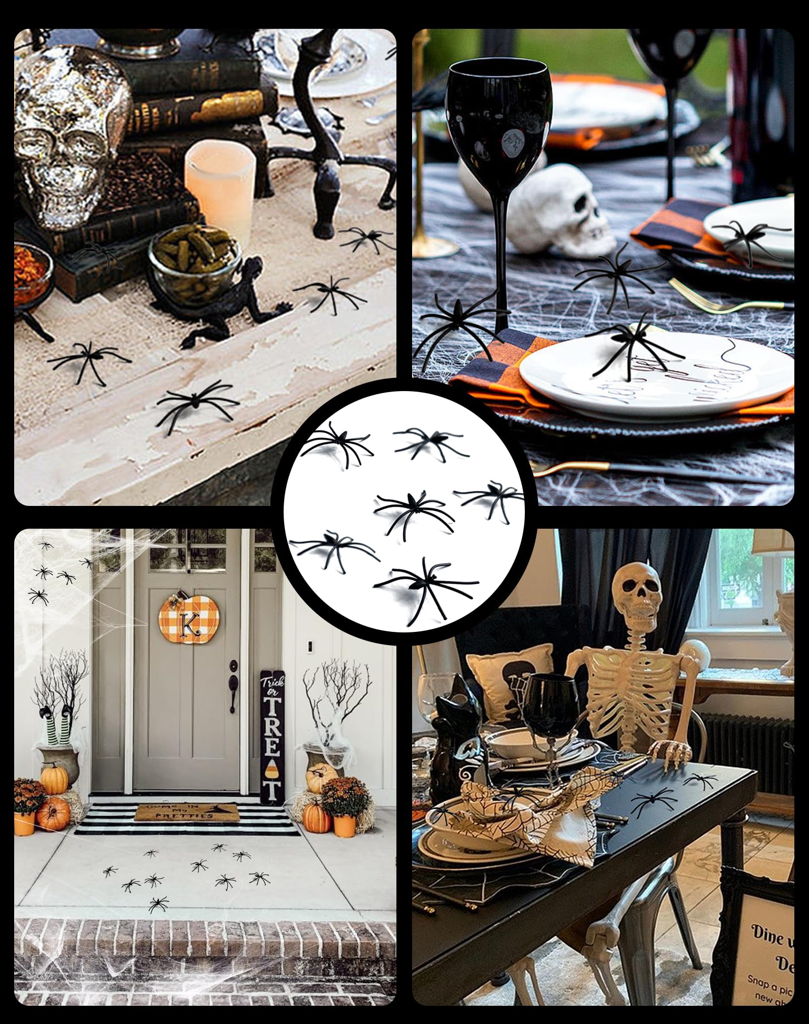Kefron Hallow Decorations 150LED Light Up 23Ft Triangular Spider Web with 60'' Black Orange Giant Spider for Outdoor Home Yard Halloween Party Deco, Included 20 Mini Spiders 40g Stretchable Spiderweb