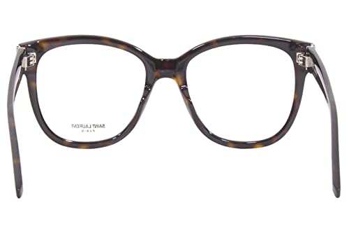 Saint Laurent SL-M97 004 Eyeglasses Women's Havana Full Rim Square Shape 54mm