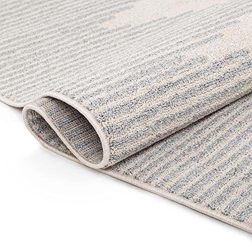 Well Woven Zella Grey Tribal Diamond Medallion (5'3" x 7'3") Area Rug