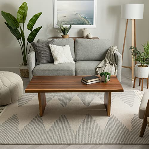 Well Woven Zella Grey Tribal Diamond Medallion (5'3" x 7'3") Area Rug