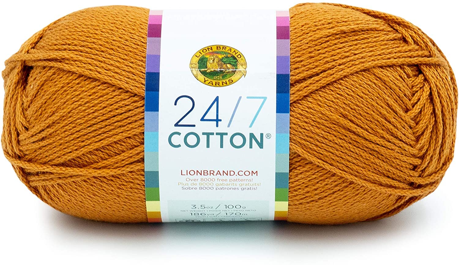 Lion Brand Yarn - 24/7 Cotton - 6 Skein Assortment (Autumn)