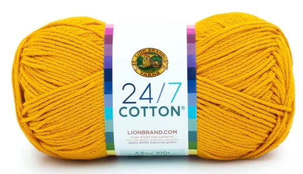 Lion Brand Yarn - 24/7 Cotton - 6 Skein Assortment (Autumn)