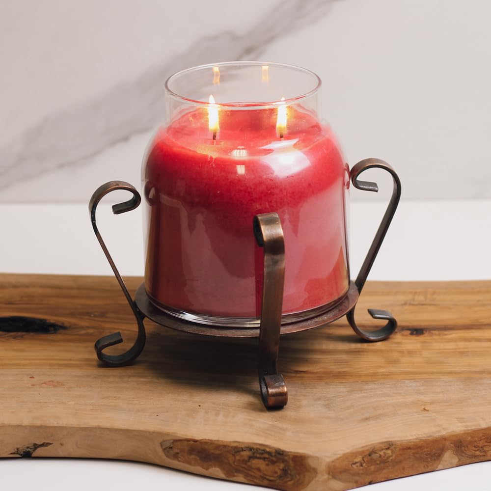A Cheerful Giver Candle Jar Holder, Copper