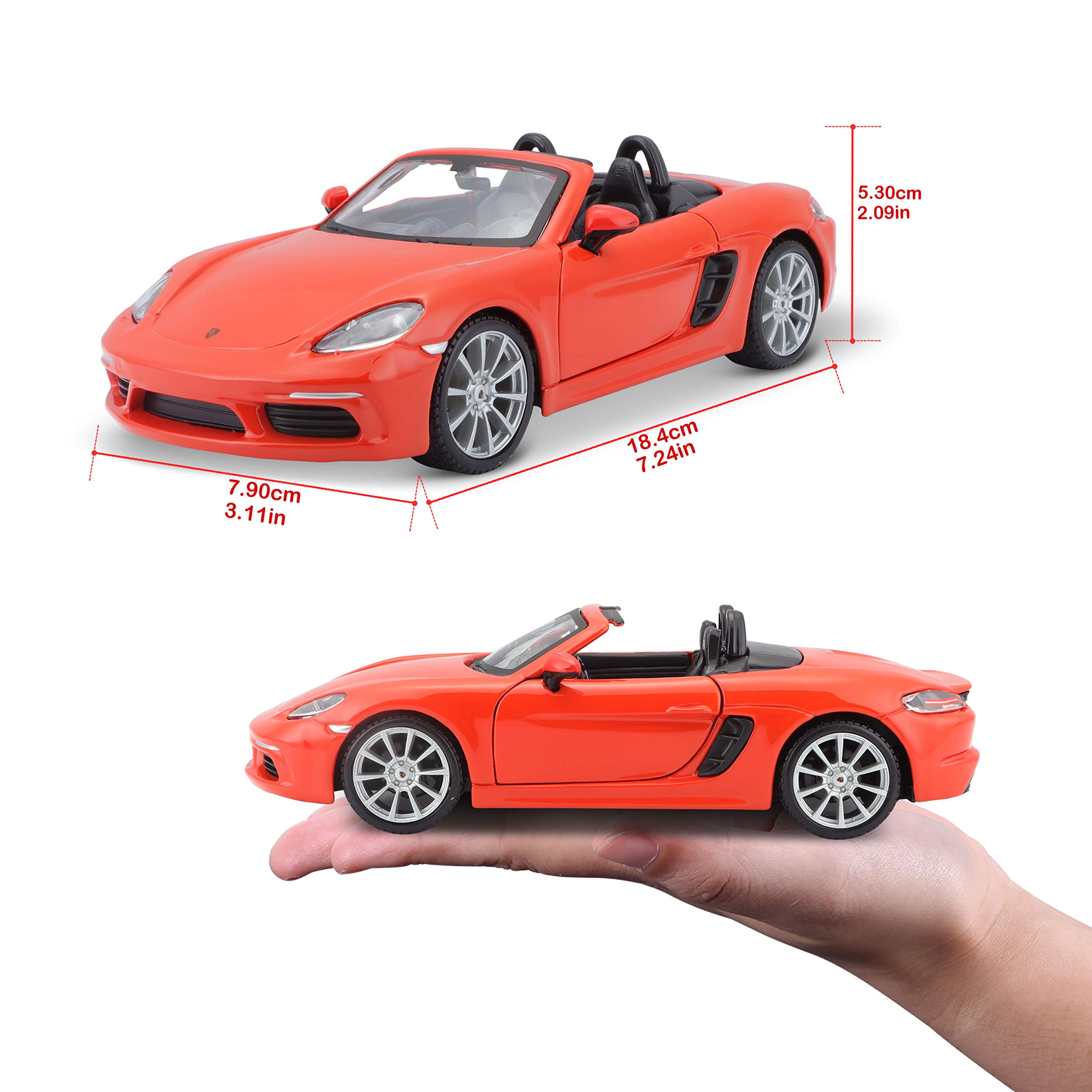 Tobar B18-21087 1:24 Porsche 718 Boxster, Lava Orange