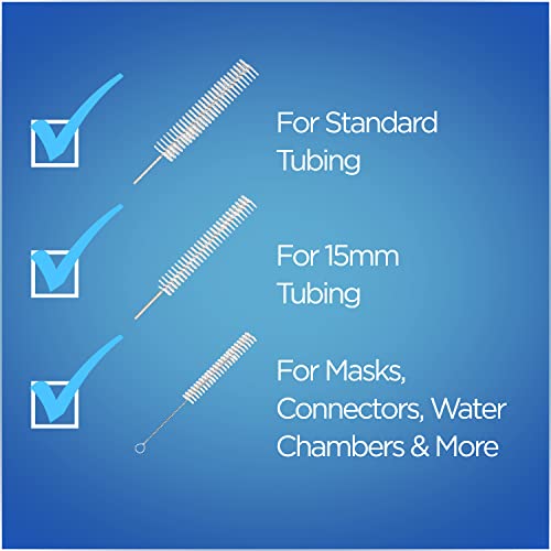 resplabs CPAP Tube Cleaning Brush - 3 Brushes Designed for 22mm, 19mm, 15mm Hoses