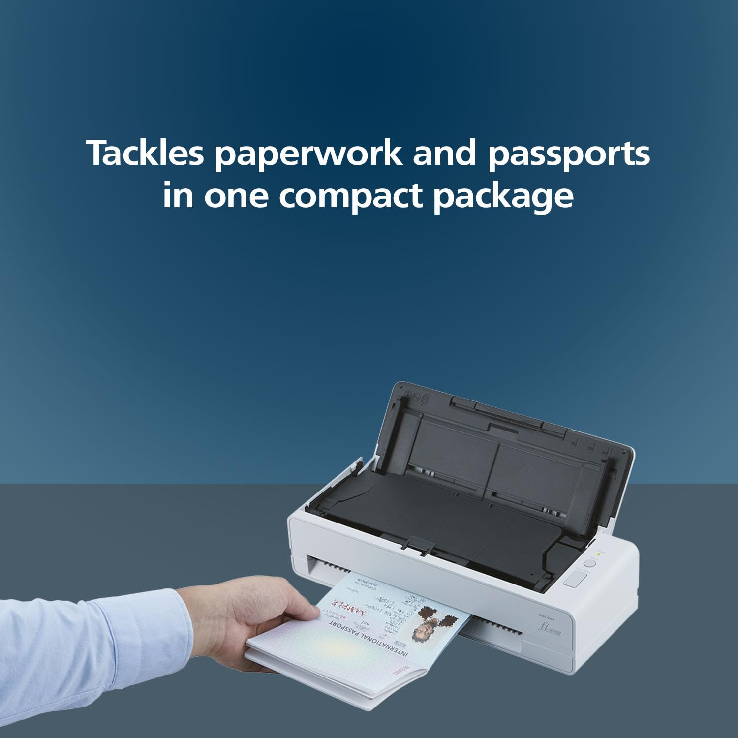 Fujitsu fi-800R Ultra-Compact, Color Duplex Document Scanner with Dual Auto Document Feeders (ADF)
