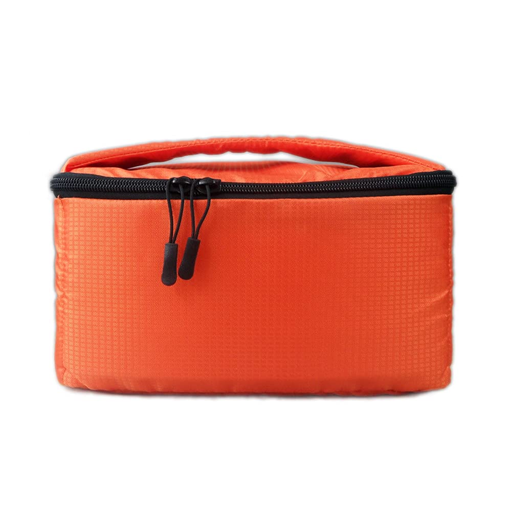 DRF Camera Case Insert Waterproof DSLR Camera Padded Storage Bag with Handle BG170, 170orange, M, Backpack,travel