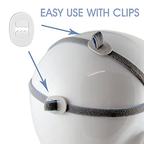 Resmed Airfit P10 Headgear Strap, Replacement CPAP Headgear Compatible with Resmed Airfit P10, 2 Elastic Straps and 4 Adjustment Clips