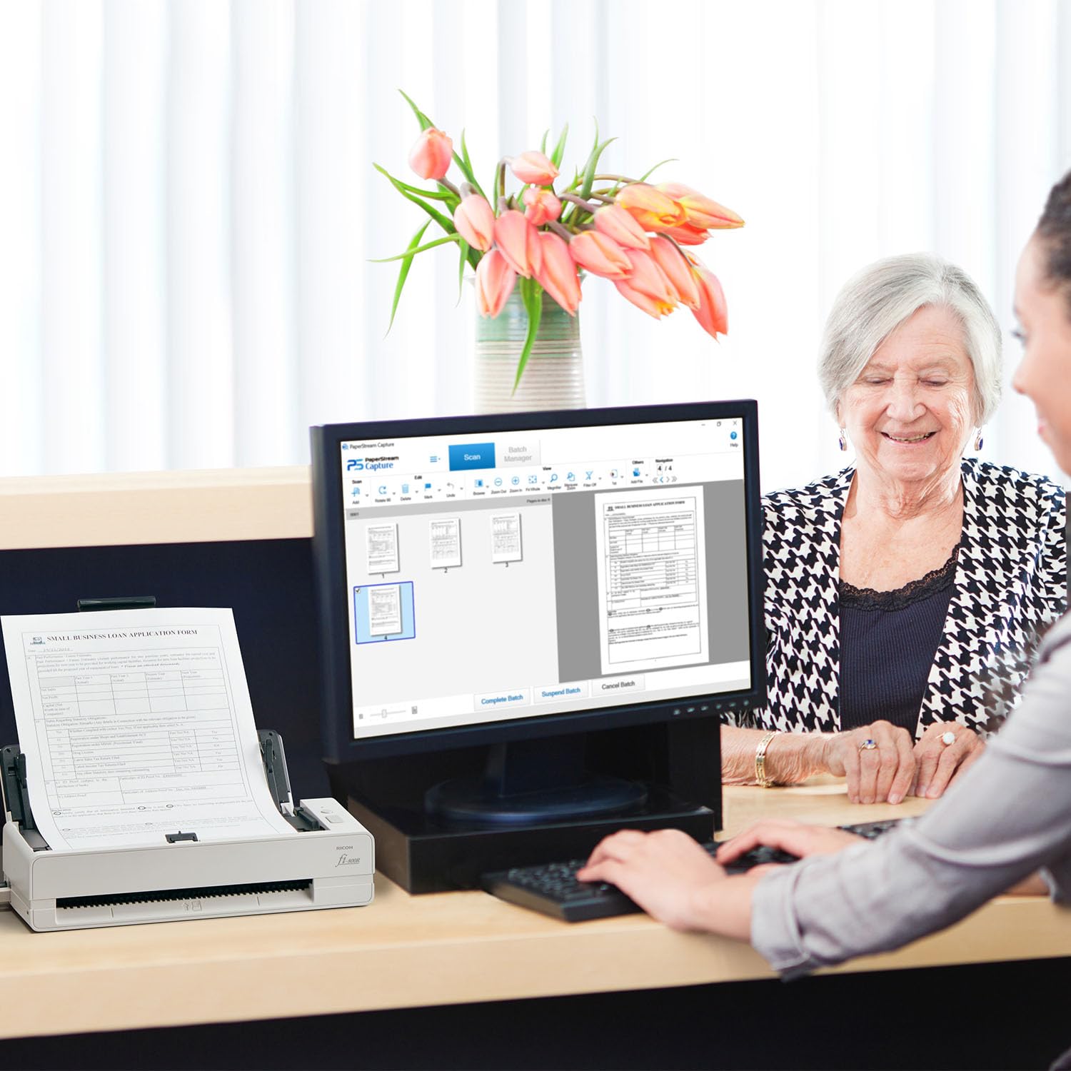 Fujitsu fi-800R Ultra-Compact, Color Duplex Document Scanner with Dual Auto Document Feeders (ADF)