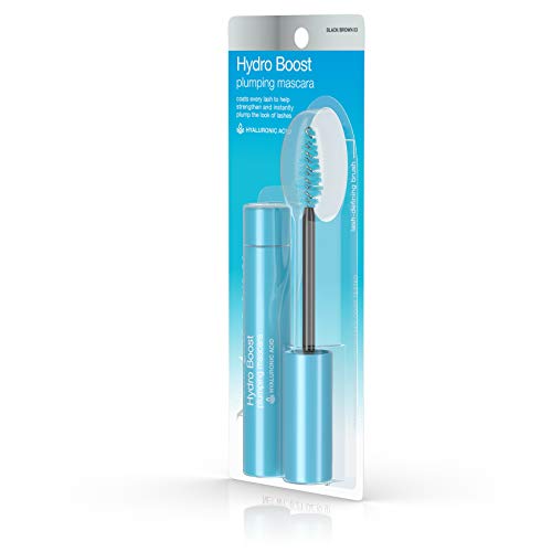 Neutrogena Hydro Boost Plumping Mascara Enriched with Hydrating Hyaluronic Acid, Vitamin E, and Keratin for Dry or Brittle Lashes, Black/Brown 03.21 oz