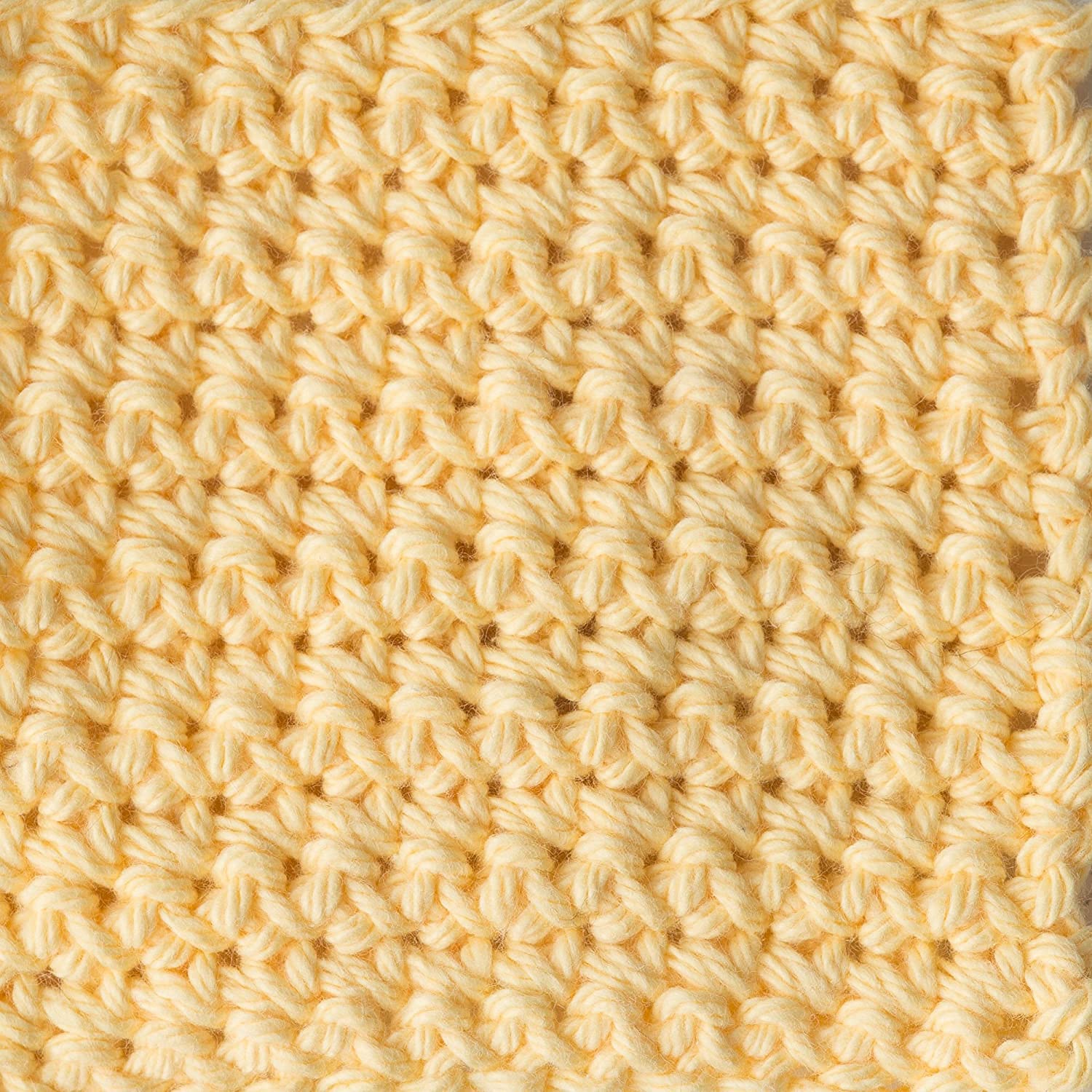 Lily Sugar N Cream Cones Yellow Yarn - 1 Pack of 14oz/400g - Cotton - #4 Medium - 706 Yards - Knitting/Crochet